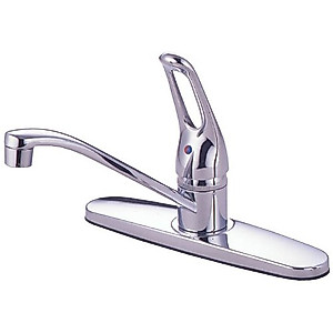 8" Kitchen Deck Faucet, Chrome Finish, 1-handle, Washerless - By Plumb USA