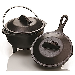 Lodge Cookware Cover, Cast Iron, 5 inch, Black