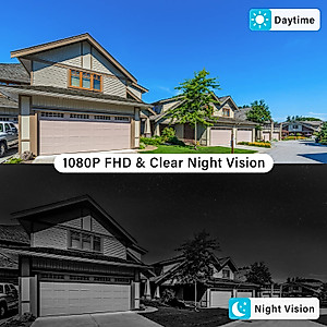 XTU Security Camera Outdoor, 2K Wireless WiFi 360° PTZ Camera, Solar Security Camera Battery Powered, Home Surveillance Camera with Spotlight & Siren/Motion Detection/3MP Color Night Vision/IP66.
