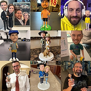 Custom Bobbleheads: Male Golf Player | Fully Customizable with Polymer Clay | Personalized Bobbleheads Best Gifts for, Birthday, Christmas etc.