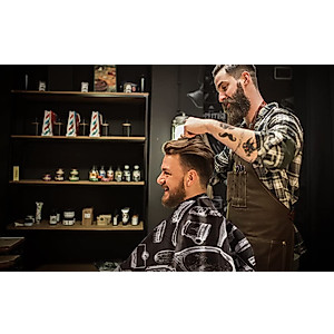 Barber Cape Professional Hair Cutting Cape Salon for Men Haircut Cape for Adults Adjustable Snap Hair Stylist Capes for Hair Treatment Hair Stylist