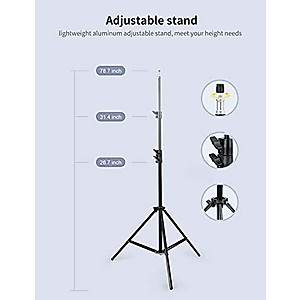 RALENO Softbox Photography Lighting Kit 20"X28" Photography Continuous Lighting System Photo Studio Equipment with 2pcs E27 Socket 5500K Bulb Photo Model Portraits Shooting Box