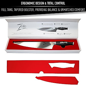Zelite Infinity 10 Inch Chef Knife - German High Carbon Stainless Steel Chef's Knife for Kitchen; Razor Sharp Cutting Knife with Ergonomic Handle - Comes in Luxurious Gift Box