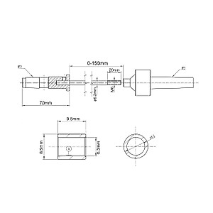 BMWOOD PM-002/MT2 Pen Mandrel Kit with 5pc Bush, 7mm Drill Bit and Mandrel Saver, MT2 for woodturning.