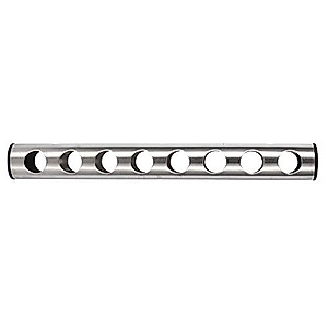 Wall Bottle Holder, Stainless Steel Wall Mounted Vertical Wine Holder Rack for Household Bar Supplies(Silver 8 Holes) Older Red Wine Bottle (stainless steel 8 holes)