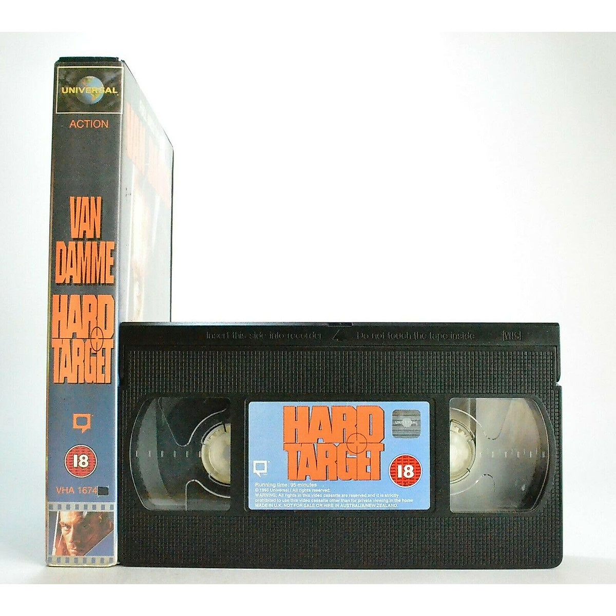 Hard Target (1993); [John Woo] Action - Large Box - Van Damme - Pal VHS
