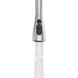 Moen Birchfield Single-Handle Pull-Down Sprayer Kitchen Faucet with Reflex and PowerBoost in Spot Resist Stainless