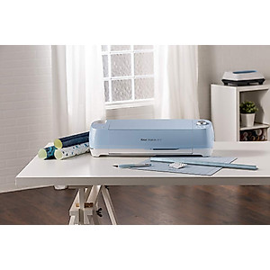 Cricut Metal Ruler - Safety Cutting Ruler for Use with Rotary Cutters, Cricut TrueControl Knife, Xacto Knife - Great For Quilting, Scrapbooking, Crafting and Paper Cutting - 18", [Blue]