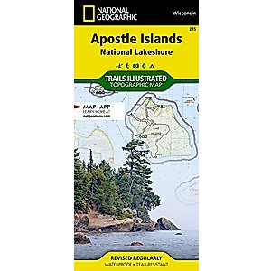 Apostle Islands National Lakeshore Map (National Geographic Trails Illustrated Map, 235)