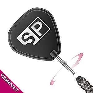 Target Darts 975 03 21G 97.5% Tungsten Swiss Point Steel Tip Darts Set, Black and Green, 23g (190071)