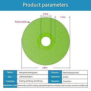 Indestructible disc 5.0 -Rock Plate Flat Grinding Blade, Ceramic Tile, Marble Edge Trimming, 45 Chamfer Grinding Cutting Blade, Ultra Wide fine Sand Sweeping Saw Blade (3)