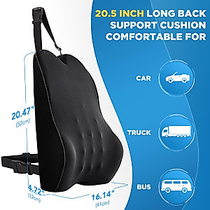 Iwacool Cooling Cervical Pillow for Neck Pain Relief and Lumbar Support Pillow for Car Seat