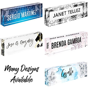 Andaz Press Funny Office Desk Plate, Gate Keeper Acrylic Plate for Home, Desk, Front Desk Receptionist, Secretary, Work, Co-Worker, Funny Nameplate Sign Decorations for Men Women, 8" X 2.5"