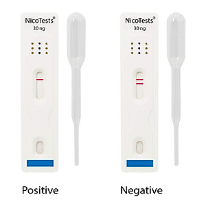 Saliva Nicotine Smoking 30 ng Test 5-Pack by NicoTests®