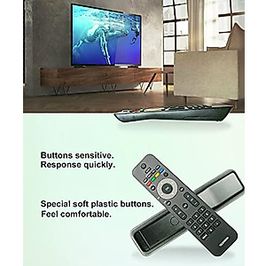 JISOWA Replacement Remote Control Universal for Philips TV 19PFL3504D/F7 22PFL4505D/F7 URMT34JHG001 32PFL3504D/F7 32PFL3403D/F7 42TA648BX/F7 42PFL5603D/F7 47PFL7422D/37 47PFL3603D/F7 52PFL7422D/37
