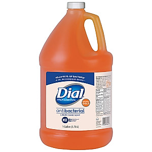 Dial Professional Gold Antibacterial Liquid Hand Soap, 1 Gallon Refill Bottle, 128 Fl Oz