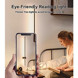 Battery Operated Wall Sconces Set of Two, USB Rechargeable Wall Lights with Remote Control, Dimmable LED Wall Lamp Indoor, 360° Rotation Wireless Lights for Living Room Bedroom Hallway, Black, 40 inch