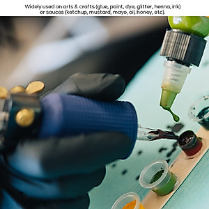 36 Pack Clear Dispensing Bottles, 4oz Round Plastic Squeeze Bottle with Twist Top Caps,Food Grade Household for Oils, Liquids, Inks, Crafts, Kitchen