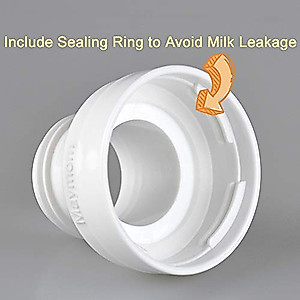 Maymom Conversion Kit Compatible with Medela Sonata, Freestyle Flex, Pump in Style MaxFlow to Use with Phillips Avent Bottles Avent Natural PP Bottle Spectra Bottle Thread Changer Avent Converter Kit