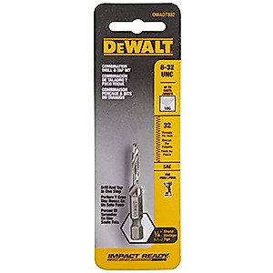 DEWALT Drill Tap, UNC, 8-Inch-to-32-Inch (DWADT832)