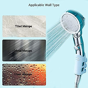 JZMYXA Suction Cup Shower Head Holder 6 Pack, Shower Head Holder Without Drilling Adhesive Mount, Shower Head Shelf for Kid Adult