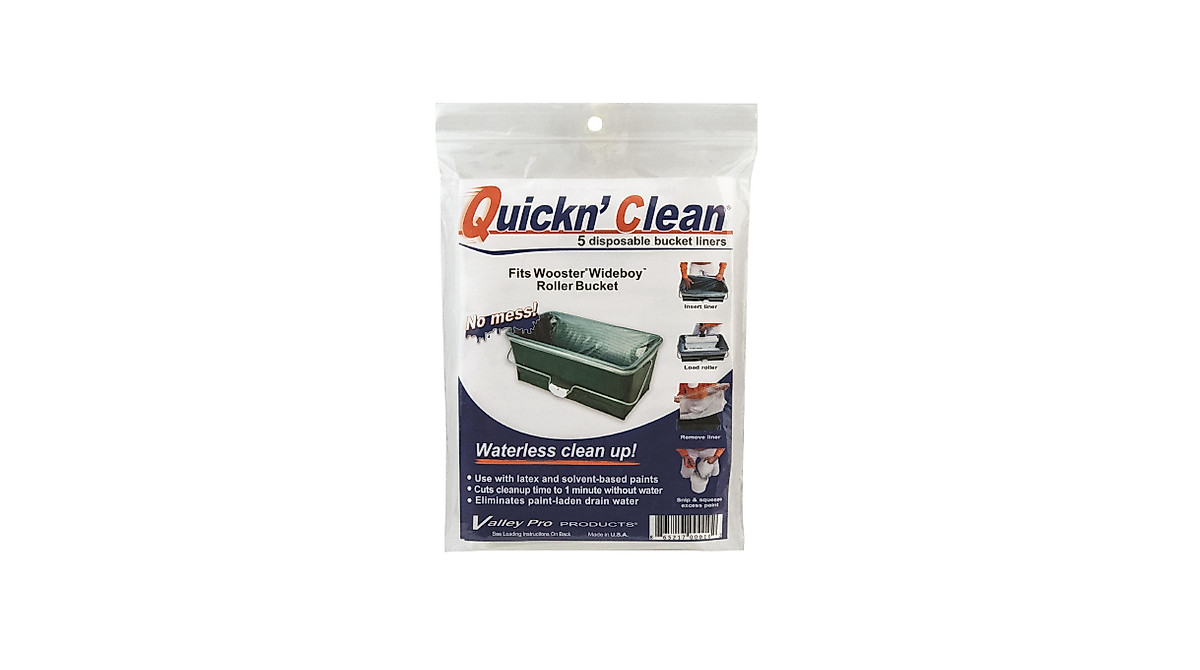 Wooster Quickn Clean Wideboy Bucket Liners (5 Pack) | Easy Cleanup