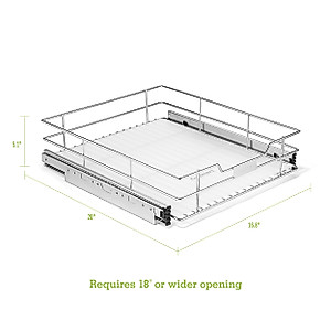 CUISINART 11" Sliding Cabinet Organizer, Chrome Finish