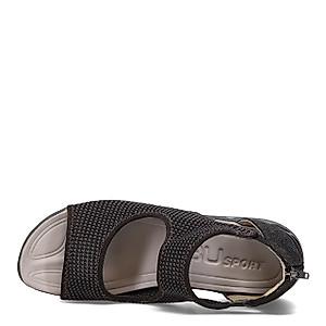 JBU by Jambu Women's Margot Sport Sandal, Black Snake, 11