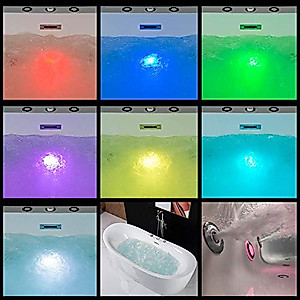 WOODBRIDGE 71" x 31 1/2" Whirlpool Water Jetted and Air Bubble Freestanding Bathtub , B0034