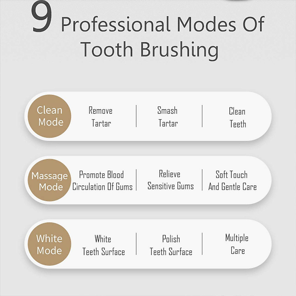 Sonic Electric Toothbrushes with Charging Case & Travel Case, LEBOND USB Inductive Rechargeable Electric Toothbrush with 3 Modes, Smart Timer and 2 Replacement Heads for Kids and Adults