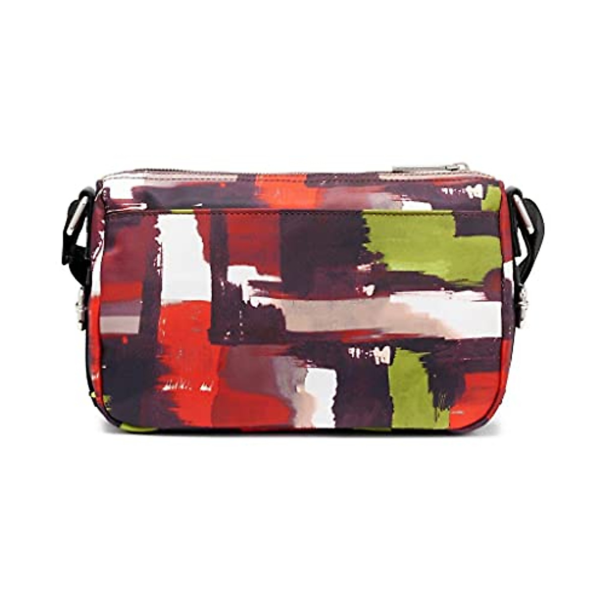 Calvin Klein Sussex Nylon Top Zip Crossbody, Crimson Multi