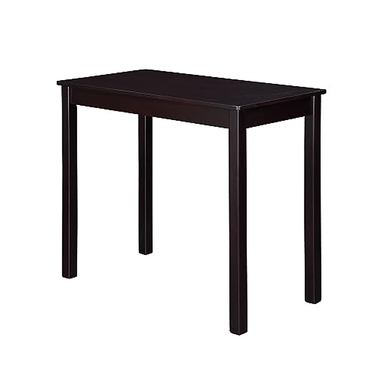 Uolfin Counter Height Dining Set for 2, Bar Table and Stools, Rubber Wood, 42" L × 22" D × 36" H