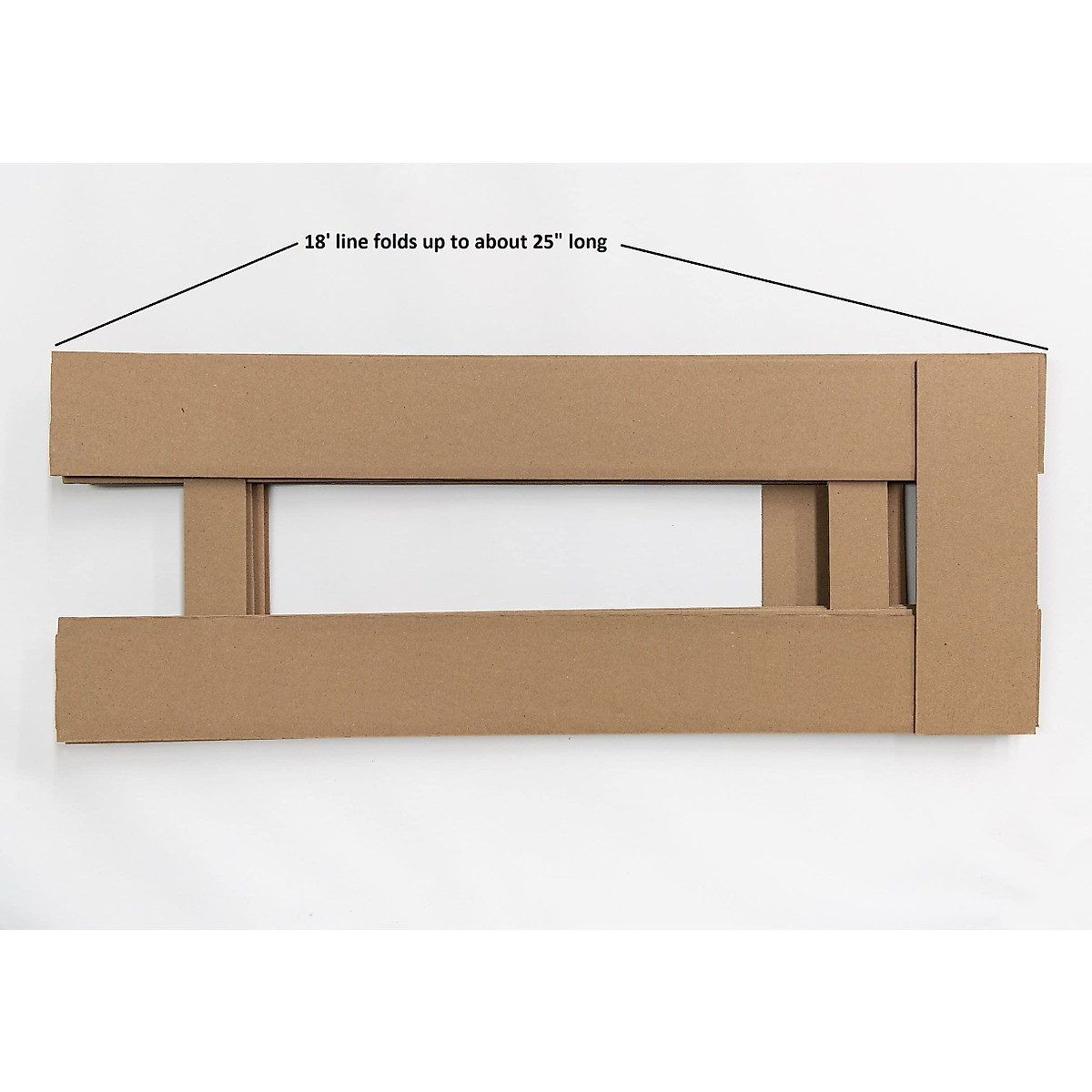 APS 4" x 18' Parking Lot Line Stencil | for Parking Lot Striping | Reusable Parking Lot Stencils for Painting | Parking Line Stencil for Parking Space | Made in USA w/Recycled Cardboard