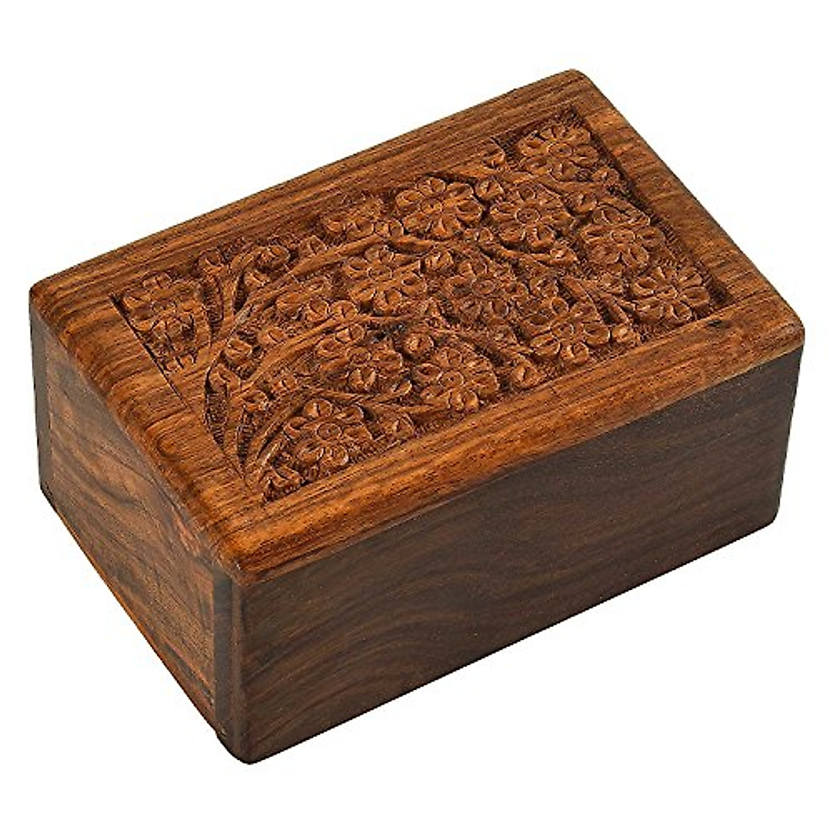 Beautifully Handmade & Handcrafted Tree of Life Engraving Wooden Urns for Human Ashes Adult by - Wooden Cremation Urns for Ashes Engraving, Wooden Box (5 X 3 X 2)