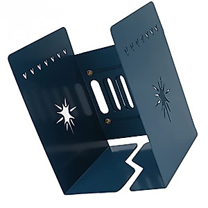 Bookends，Book Ends，Book Ends for Shelves，Retractable Metal Bookends Adjustment Heavy Duty Bookends Decorative for Books Movies Home Desk Office Blue