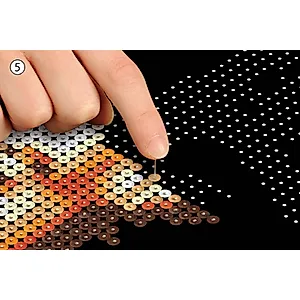 Sequin Art Queen Elizabeth II Special Memorial Edition, Sparkling Arts & Crafts Kit; Creative Crafts for Adults & Kids