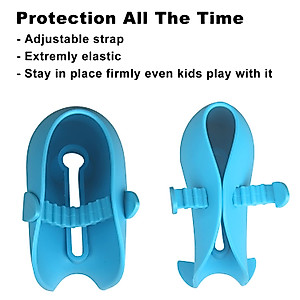 Bath Spout Cover - Tub Faucet Cover Baby - Bathtub Faucet Cover for Kids - Kids Bathroom Accessories Tub Faucet Protector for Baby - Soft Silicone Spout Cover Blue Sea Lions