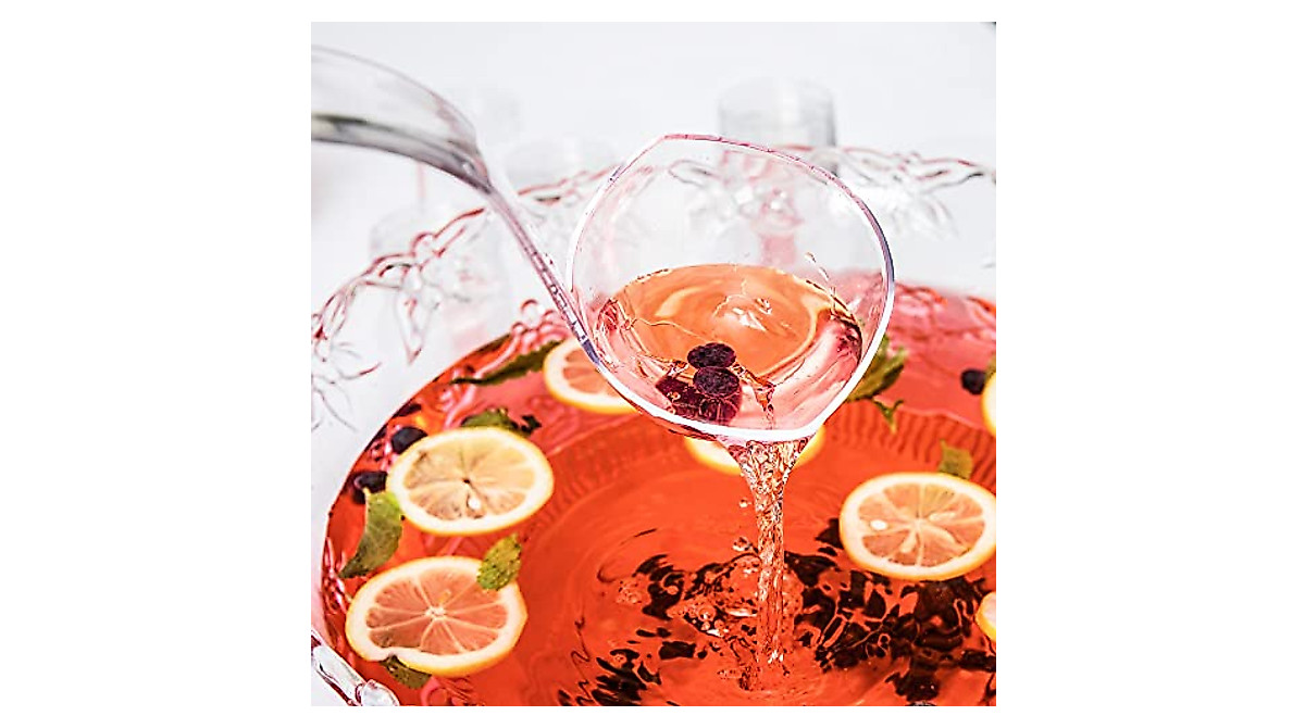 Premium 2 Gallon Clear Punch Bowl with Ladle