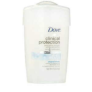 Dove Clinical Protection Antiperspirant/Deodorant, Original Clean, Stick, 1.7 Ounce (Pack of 2)