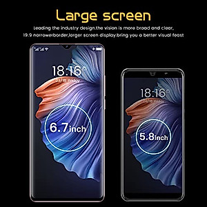 QIMHAI Smartphone Unlocked Cell Phones S22 Ultra 6.7in HD Screen The Black Phone 2GB/16GB Android 10 Straight Talk Phone 6800mAh 128GB Extension Dual Sim Boost Mobile Phones Telefonos (Green)