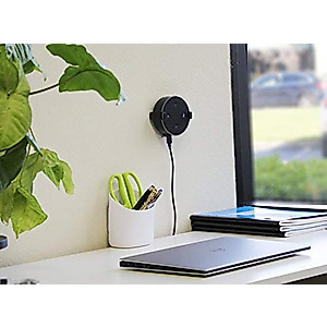 Mount Plus SB-47B Wall Mount Bracket for Amazon Echo Dot, Metal Clip Holder for 2nd Generation Echo Dot Smart Speaker (1 Pack Black)