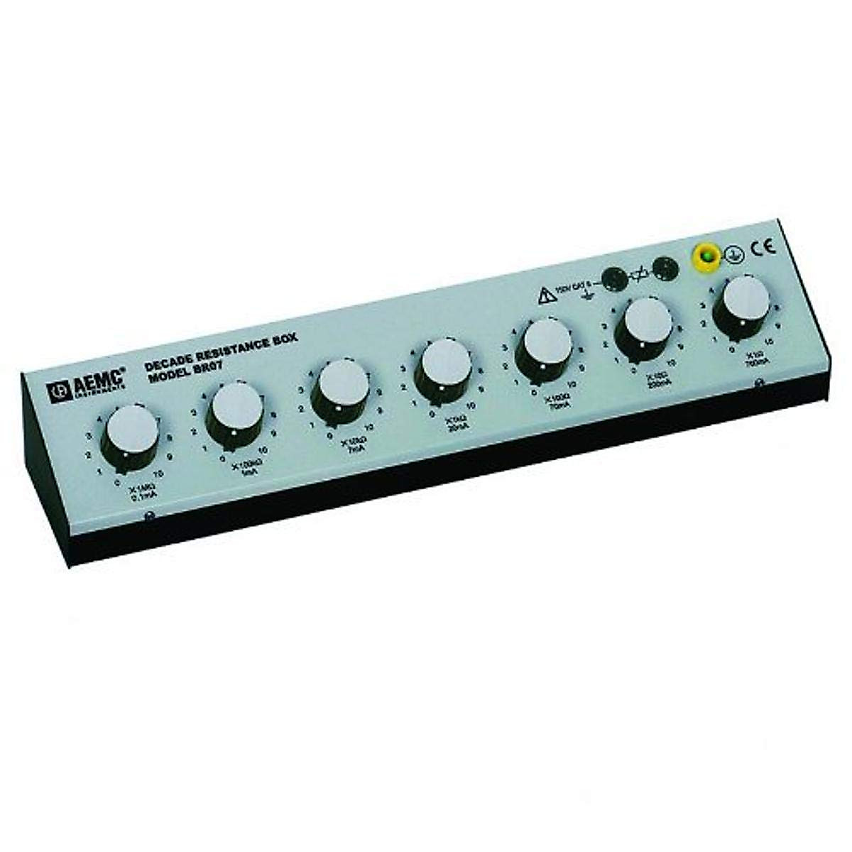 AEMC - 2131.25 BR07 Resistance Decade Box, 1 to 11.11111 Megaohm Resistance Range, 1% Accuracy