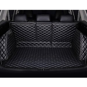 Worth-Mats Rear Cargo Mat+Back Seat Protector+High Sides Panel Protector Compatible with Porsche Macan/Macan S(Non Maacan EV) Cargo Liner Trunk Cover Full Coverage Trunk Liner