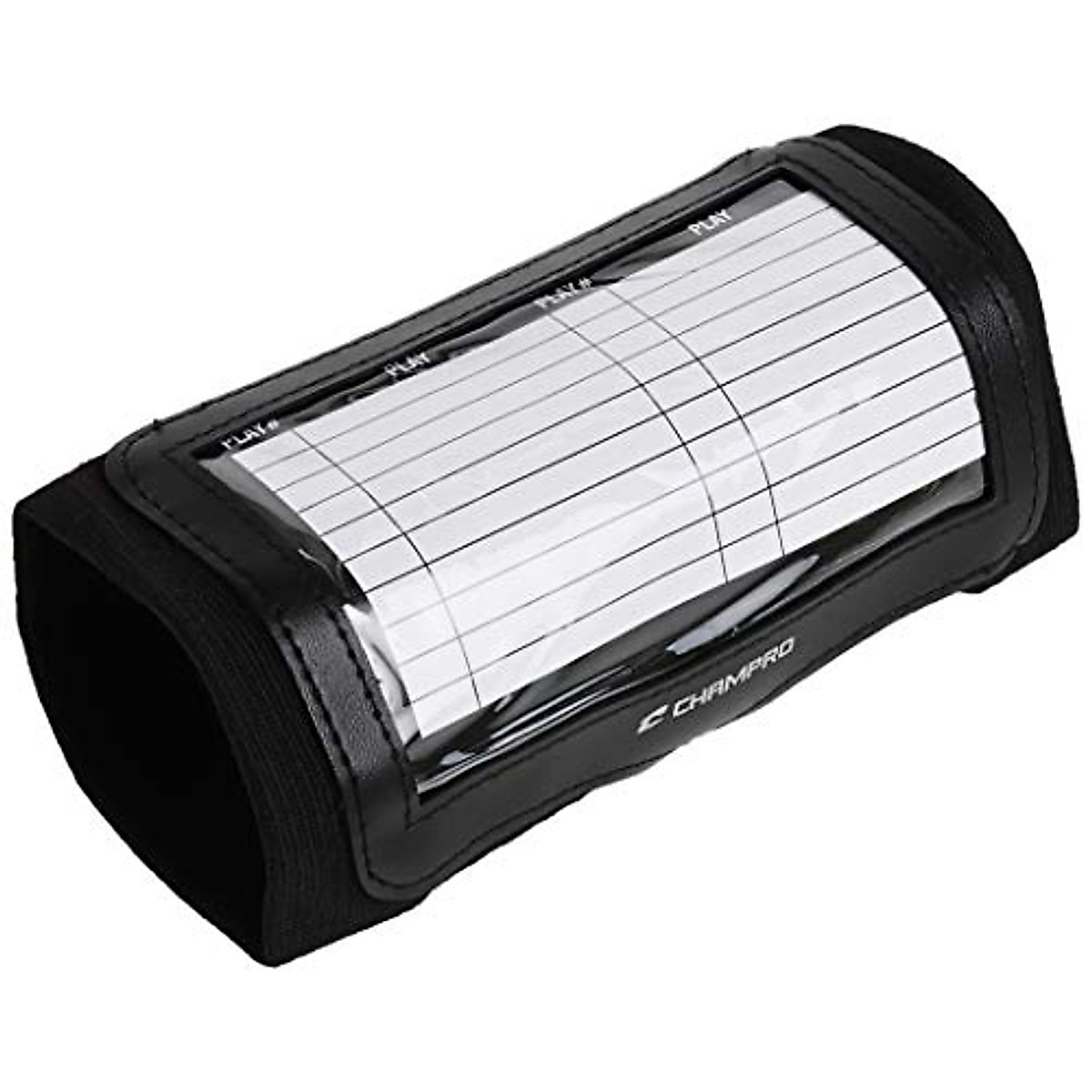 CHAMPRO Wristband Playbook; Single, Youth, Black, Model: AF49YB