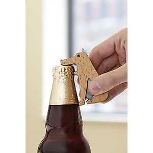 Kikkerland Fetch! Stainless Steel Dog Novelty Bottle Opener, Fun Kitchen Home Bar Accessory Gift