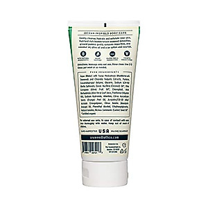 The Seaweed Bath Co. Hydrating Exfoliating Body Scrub, 6 Ounce, Citrus Vanilla Scent, Nutrient Rich Seaweed, Argan Oil, Aloe, Vegan, Paraben Free