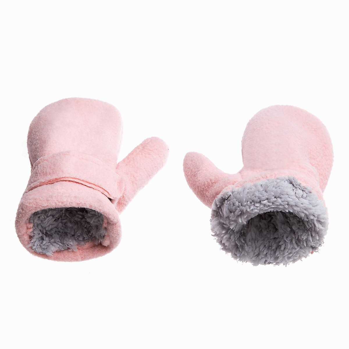 qiguch66 Toddler Mittens Winter Warm Gloves =,Autumn Winter Toddler Magic Tape Warm Mitten Baby Boys Girls Faux Fleece Gloves Jujube Red XL