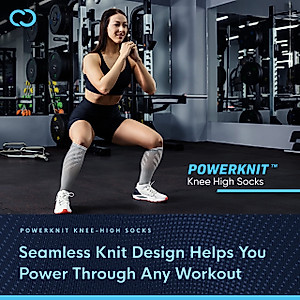 Copper Compression Socks for Women & Men | Powerknit Compression For Running, Cycling & Pain Relief | 15-20 mmHg Plantar Fasciitis Socks with Padded Arch Support - 3 Pair Small MultiColor