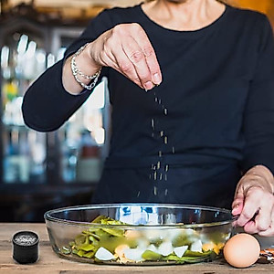 Santa Cruz Shredder Hemp Grinder for Herbs Knurled Top for Stronger Grip 3-Piece 2.2" (Black)