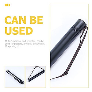 Artwork Tube Extendable Poster Tubes Telescoping Drawing Storage Tube Document Tube Art Roll Blueprint Bag Poster Draft Scroll Holder with Strap for Travel Posters Drawings Maps Drawing Tube
